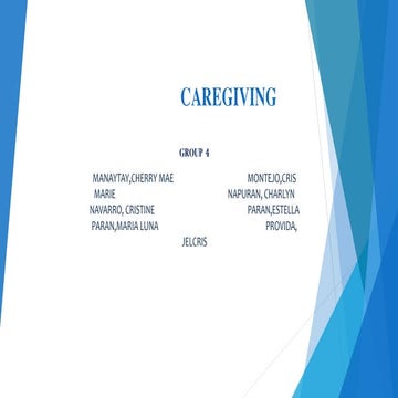 CAREGIVING | PPTX
