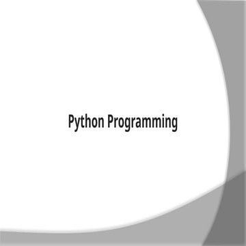 Online Python Tutorial 2025 - Tpoint Tech | PPTX