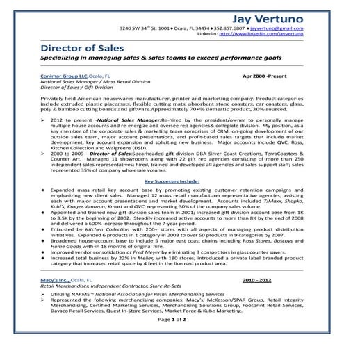 Jay Vertuno - Resume' | DOCX