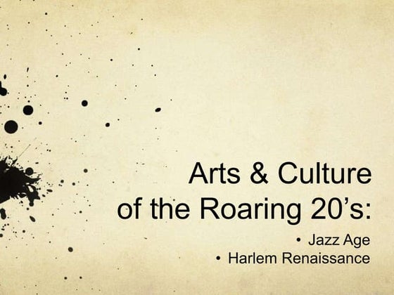 The Harlem renaissance 11 5 | PPT