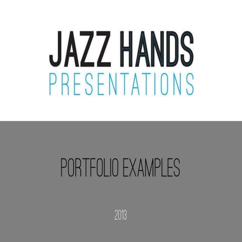 Jazz hands presentations