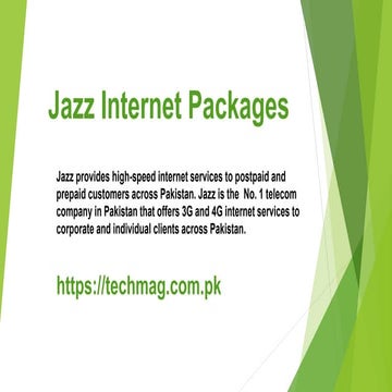Jazz internet packages 2020 | PPT
