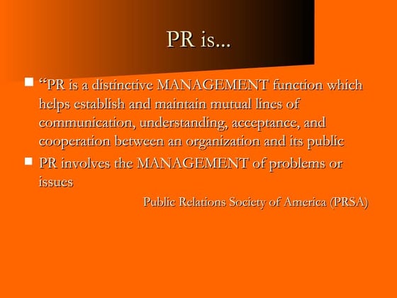 Introduction to Public Relations | What is PR? | PPTX | Advertising ...