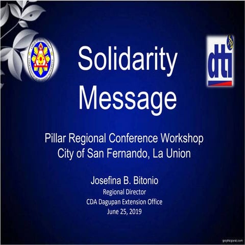 Solidarity Message | PPT