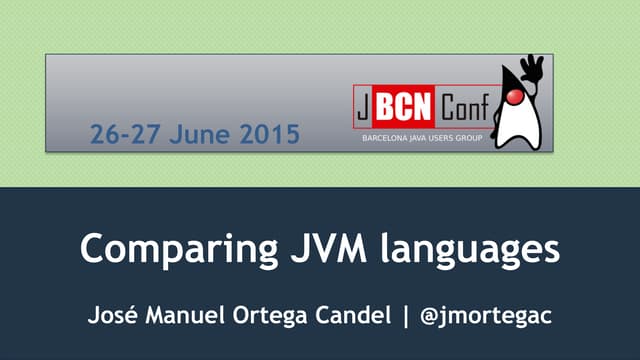 Comparing Jvm Languages Ppt