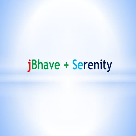 Jbehave + serenity | PPT