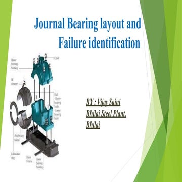 Journal Bearing layout and Failure Analysis | PPTX | Geology | Science