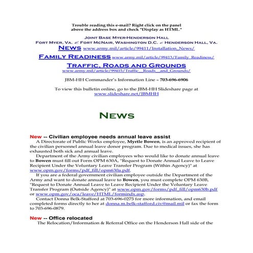 JBM-HH Bulletin-111213 | PDF