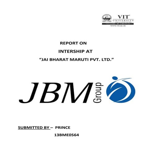Jbm report | PDF