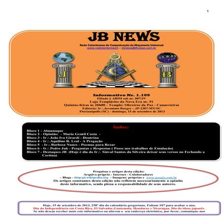 Jb news informativo nr. 1108 | PDF