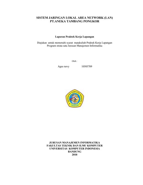 Contoh Laporan Tugas Akhir (TA) | PDF