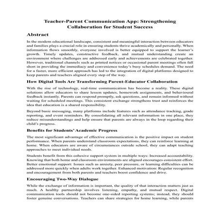 Effective Teacher–Parent Communication Strategies for Student Success ...