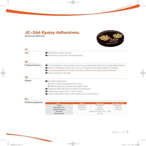 Jc-226 Epoxy Adhesives | PDF