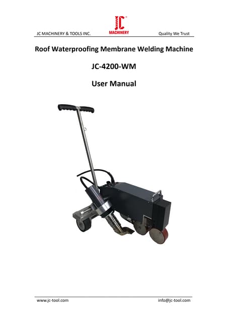 Geomembrane Welding Machine | PDF