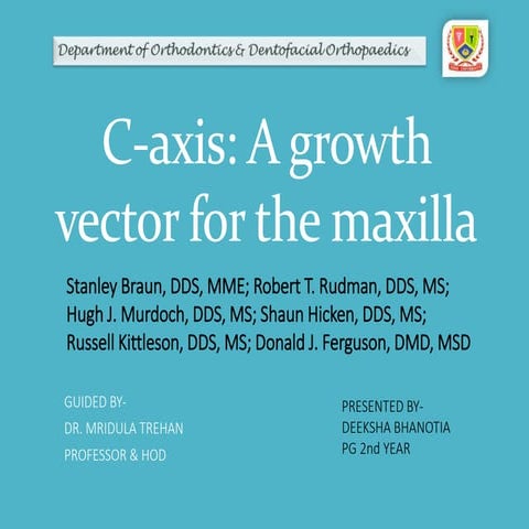 C Axis- A growth vector of maxilla | PPTX
