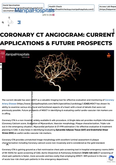 Coronary CT Angiography | PPTX