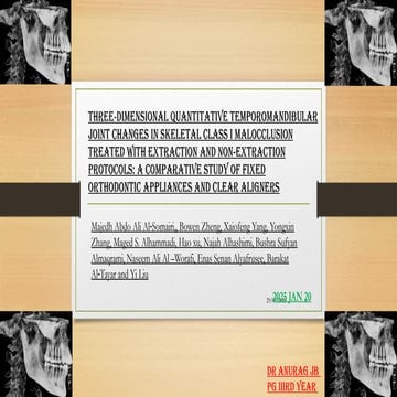 Three‑dimensional quantitative temporomandibular joint changes in ...
