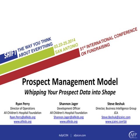 Prospect Management Model Whipping Your Prospect Data into Shape | PPTX