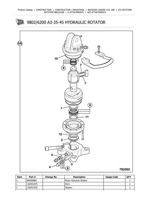 JCB VM166 D PD (Tier 2) VIBROMAX Parts Catalogue Manual (Serial Number ...