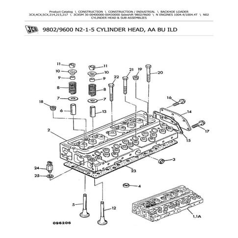JCB 3CXSM 30 BACKOHE LOADER Parts Catalogue Manual (Serial Number ...