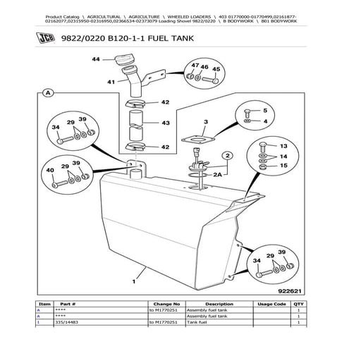 JCB 541-70 Tier 3 Telescopic Handlers (Loadall) Parts Catalogue Manual ...