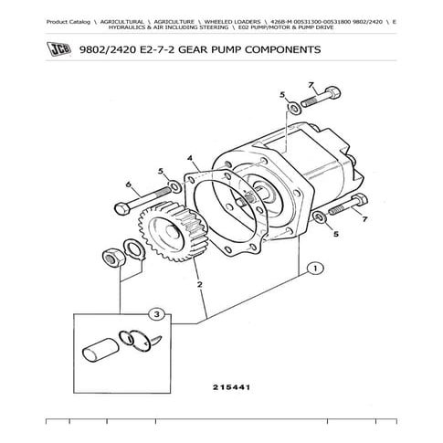 JCB 537 Telescopic Handlers (Loadall) Parts Catalogue Manual (Serial ...
