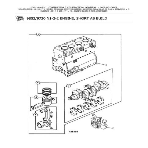 JCB 4CX444 (Sideshift AA AB Engine) BACKOHE LOADER Parts Catalogue ...
