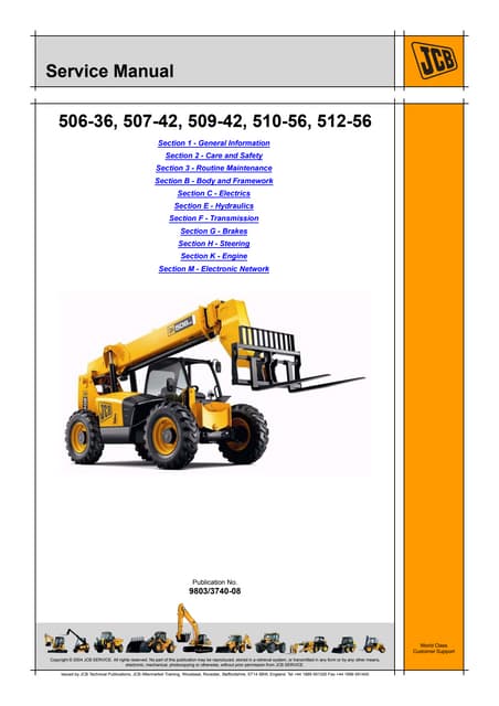 Jcb 512 56 telescopic handler service repair manual (from1402020 ...