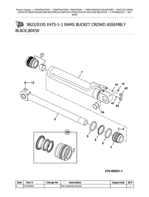 JCB MINI CX 2WD Mini Backhoe Parts Catalogue Manual (Serial Number ...