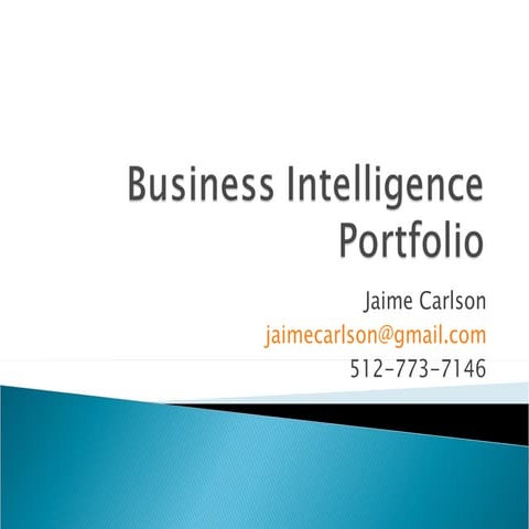 My Business Intelligence Portfolio | PPT