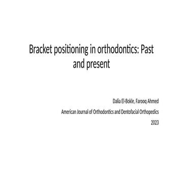 JC Bracket positioning in orthodontics.pptx