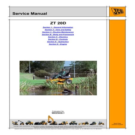 JCB JS140, JS200, JS205, JS215 Tracked Excavator Service Repair Manual ...