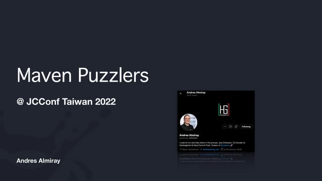 Maven Puzzlers | PPT Maven Puzzlers | PPT