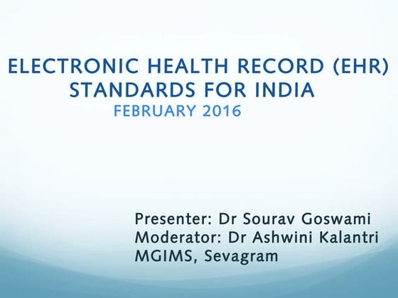 Powerpoint on electronic health record lab 1 | PPT