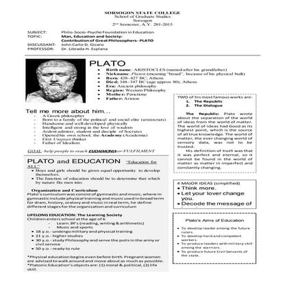 Handout plato | DOCX