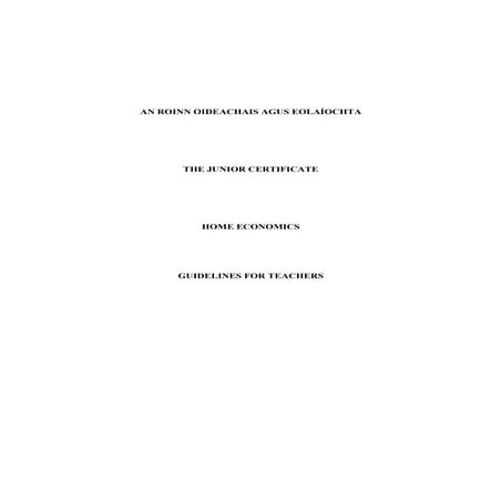 Jc homeec guide_0 | PDF