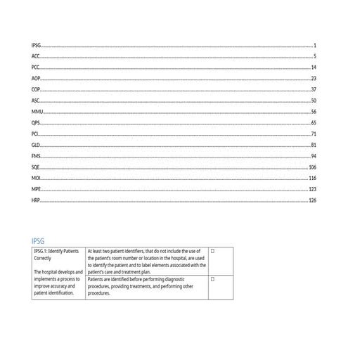 International Patient Safety Goals (IPSG) | PPTX