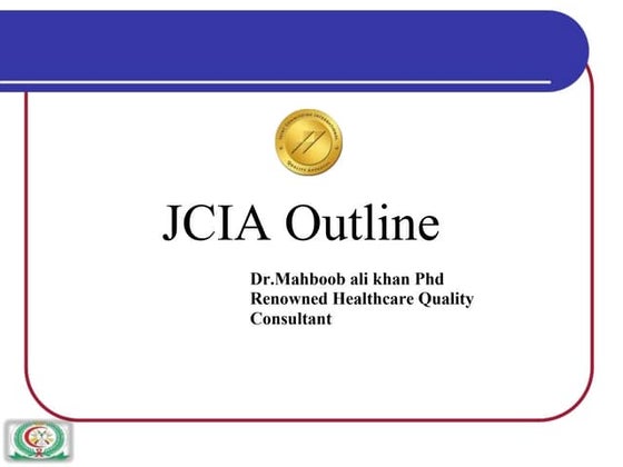 JCI Internal Audit Checklist By-Dr.Mahboob Khan Phd | PDF