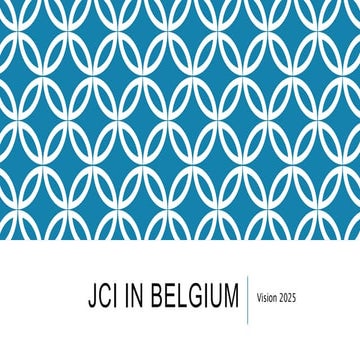 Jci in Belgium vision 2025 | PPT