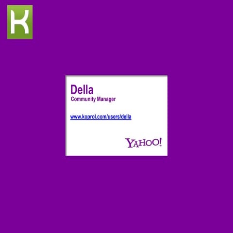 Yahoo! Jakarta Communities Meetup | PPTX