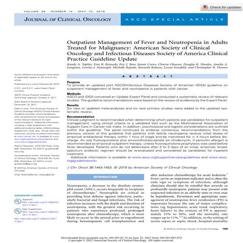 Neutropenia Toolkit Poster | PPTX
