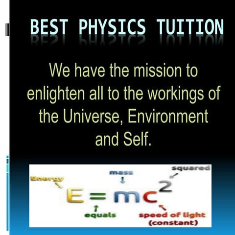 Physics Tuition | PPT