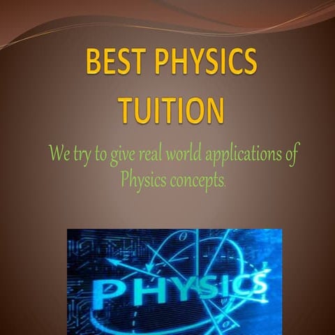 Physics Tuition Singapore | PPT