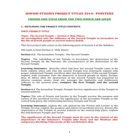 Jc project work titles for exam 2014 pointers | PDF