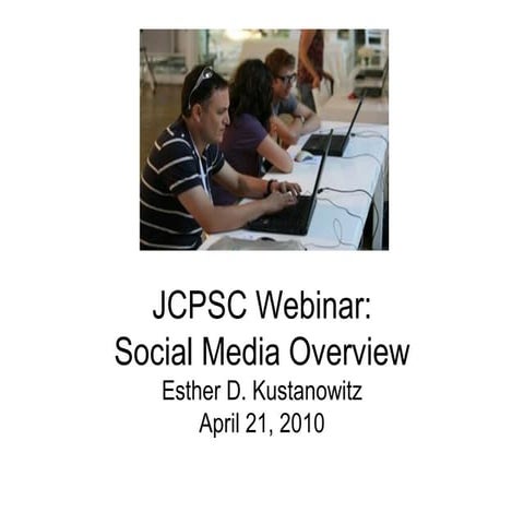 JCPSC - Social Media Overview - April 21, 2010 | PPT