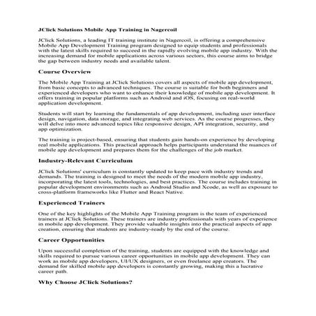 Machine Learning Training Centre In nagercoilagercoil | PDF