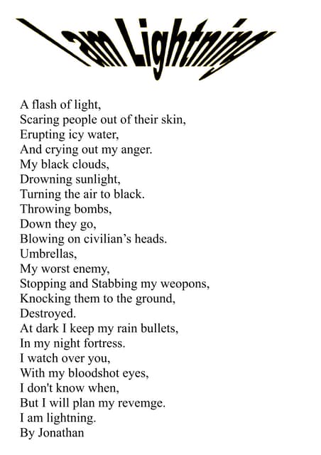 Callum's hurricane poem | PDF | Weather | Science