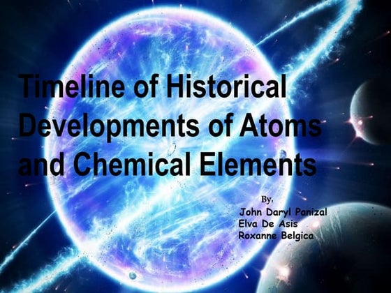 The development of the atomic theory | PPTX