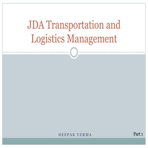 JDA Transportation and Logistics Management-1.pptx