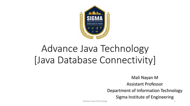 Jdbc | PPT Jdbc | PPT